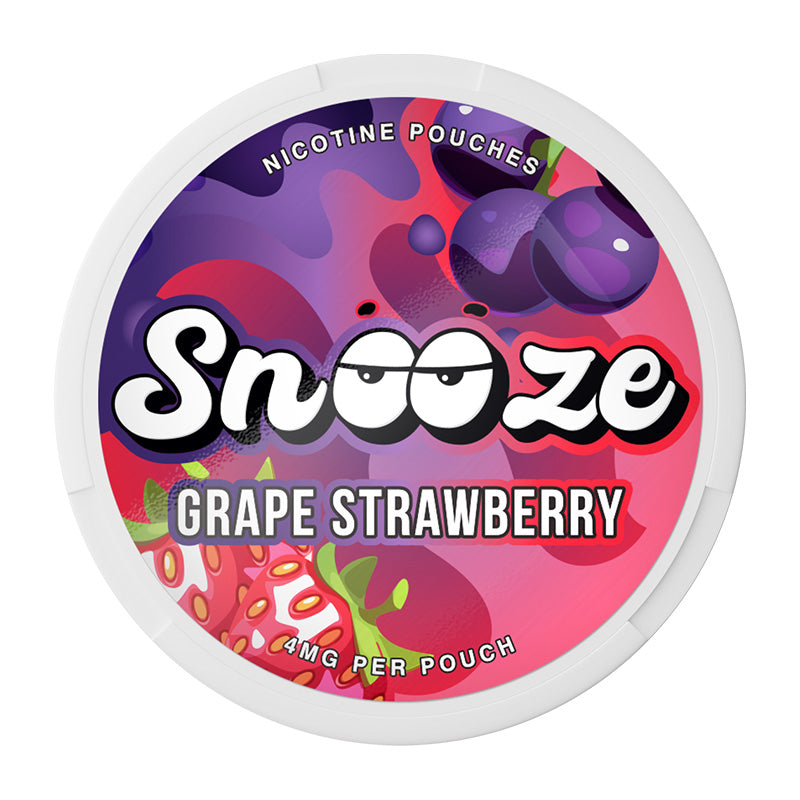Snooze Grape Strawberry Nicotine Pouches | Fruit Blend