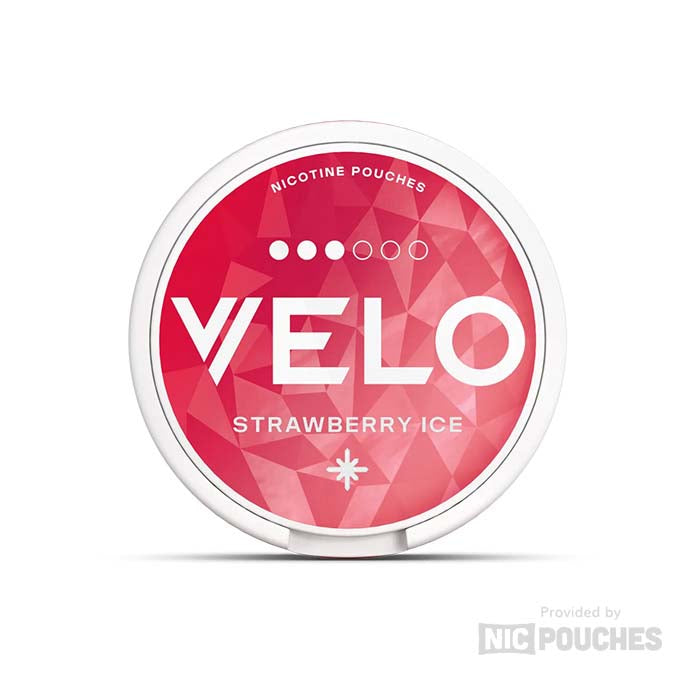 VELO Strawberry Ice Nic Pouches | Sweet Summer Berries & Ice